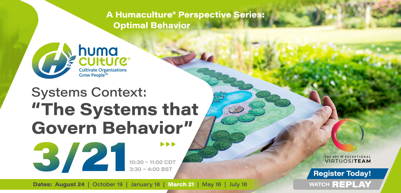 Webinar Replay: Systems Context: “The Systems that Govern Behavior ...